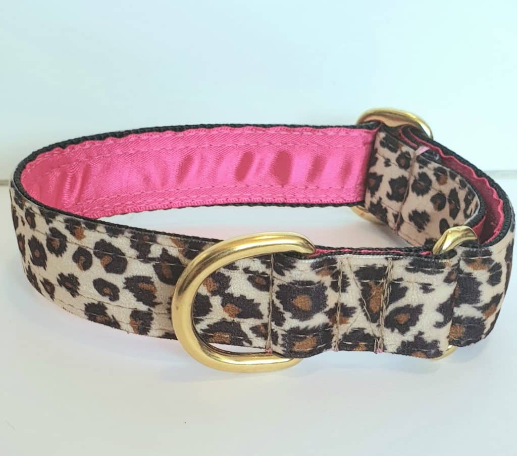 leopard print dog collar - Slouching Hound